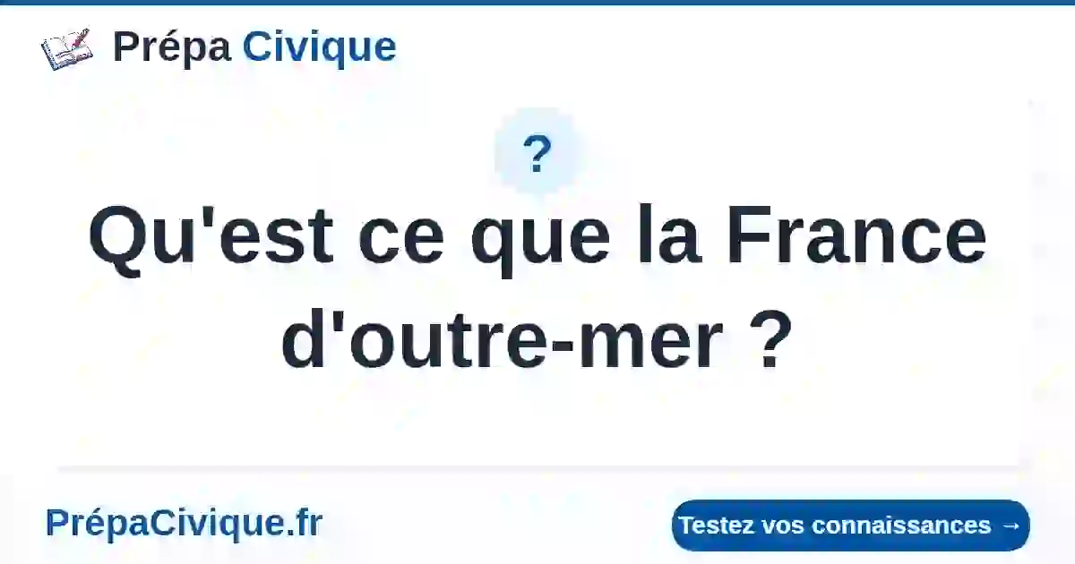 Qu'est-ce que la France d'outre-mer ? | Carte Résident